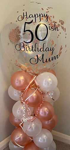 50th Birthday Balloons Gallery - Balloons by Hazel