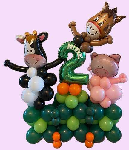 Unique Personalised Animal Birthday Balloons by Hazel